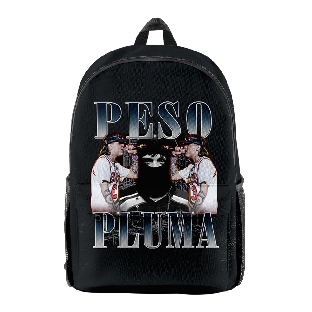 Peso Pluma Exodo Tour Merch Print Backpack Rapper New Logo Bags Women ...