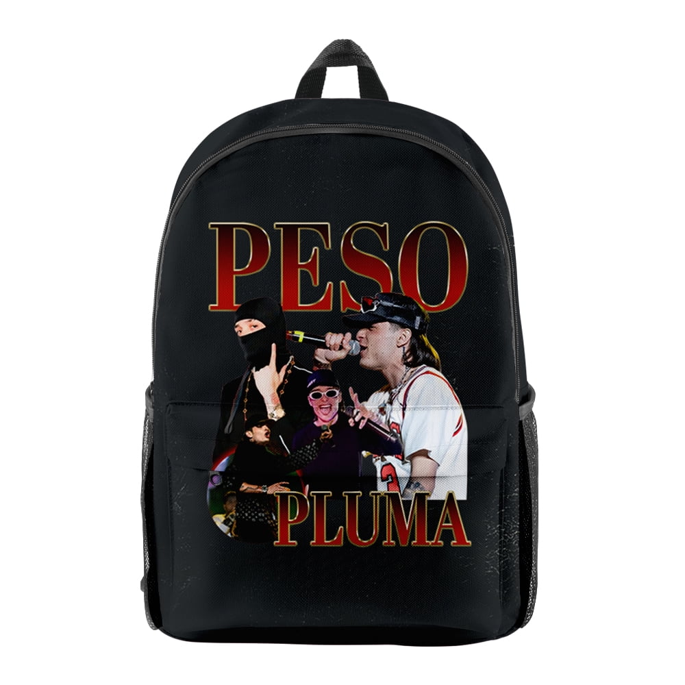 Peso Pluma Exodo Tour Merch Print Backpack Rapper New Logo Bags Women ...