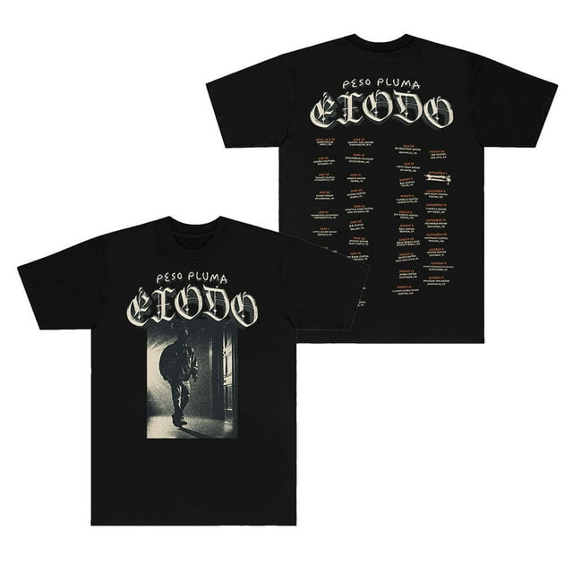 Exodo Tour Peso Pluma Unisex T-Shirt, Adults Casual Fashion, HipHop ...