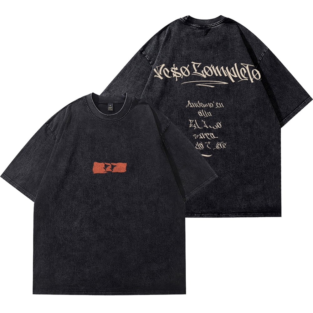 Peso Pluma Exodo Tour Merch Vintage Wash Tee Summer Fashion Streetwear ...