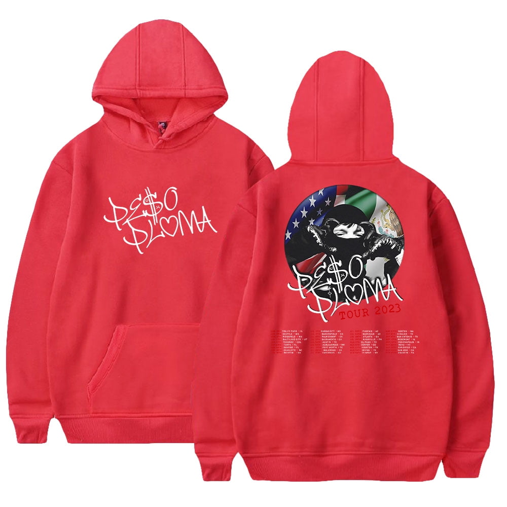 Peso Pluma Flag Tour Hoodie 2023 World Tour Merch Hip Hop Clothes ...