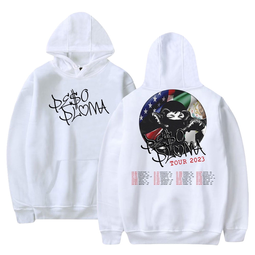 Peso Pluma Flag Tour Hoodie 2023 World Tour Merch Hip Hop Clothes ...