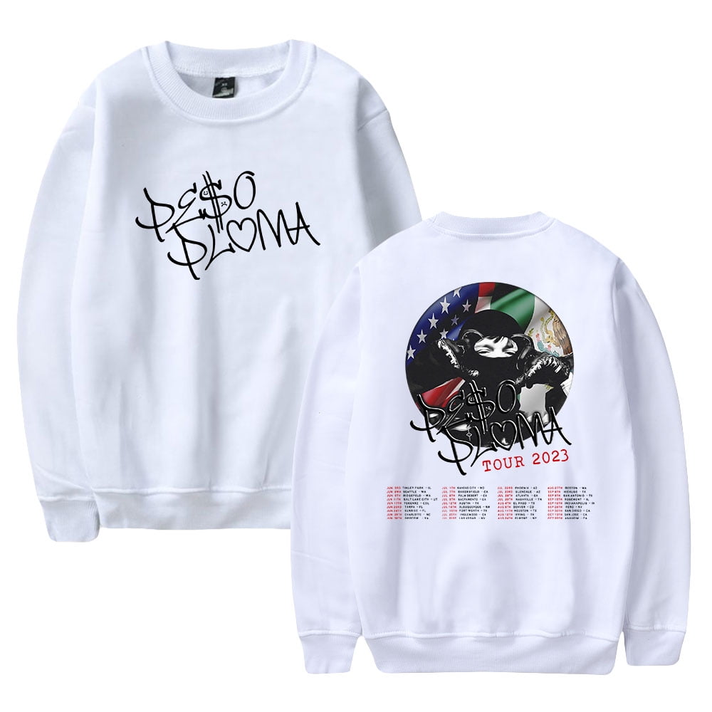 Peso Pluma Flag Tour Merch Crewneck Sweatshirt 2023 World Tour Hip Hop ...