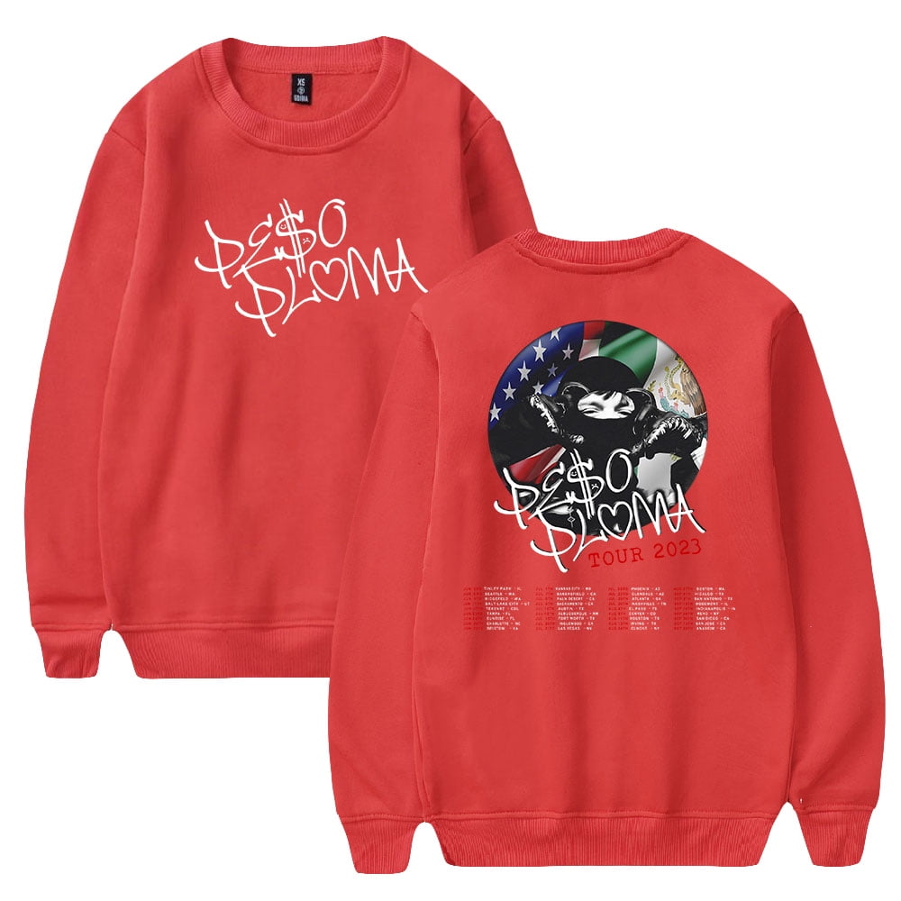 Peso Pluma Flag Tour Merch Crewneck Sweatshirt 2023 World Tour Hip Hop ...