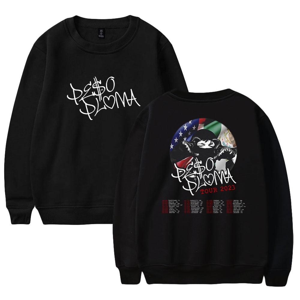 Peso Pluma Flag Tour Merch Crewneck Sweatshirt 2023 World Tour Hip Hop ...