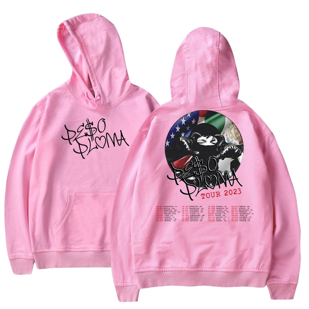 Peso Pluma Flag Tour Merch Men's and Women's Fashion Hip Hop Hoodies ...