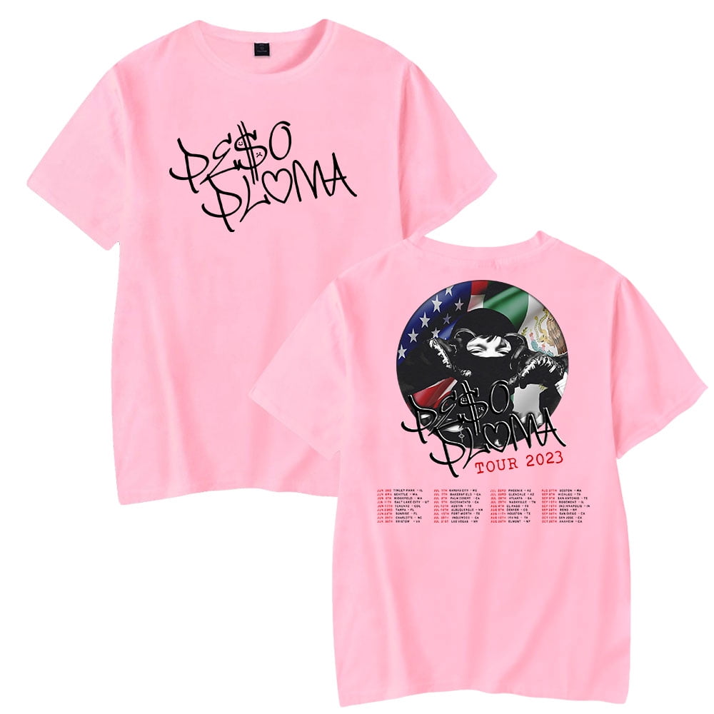 Peso Pluma Flag Tour Tee 2023 World Tour T-shirt Women Men Hip Hop ...