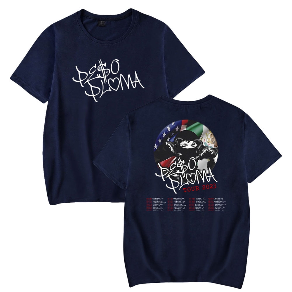 Peso Pluma Flag Tour Tee 2023 World Tour T-shirt Women Men Hip Hop ...