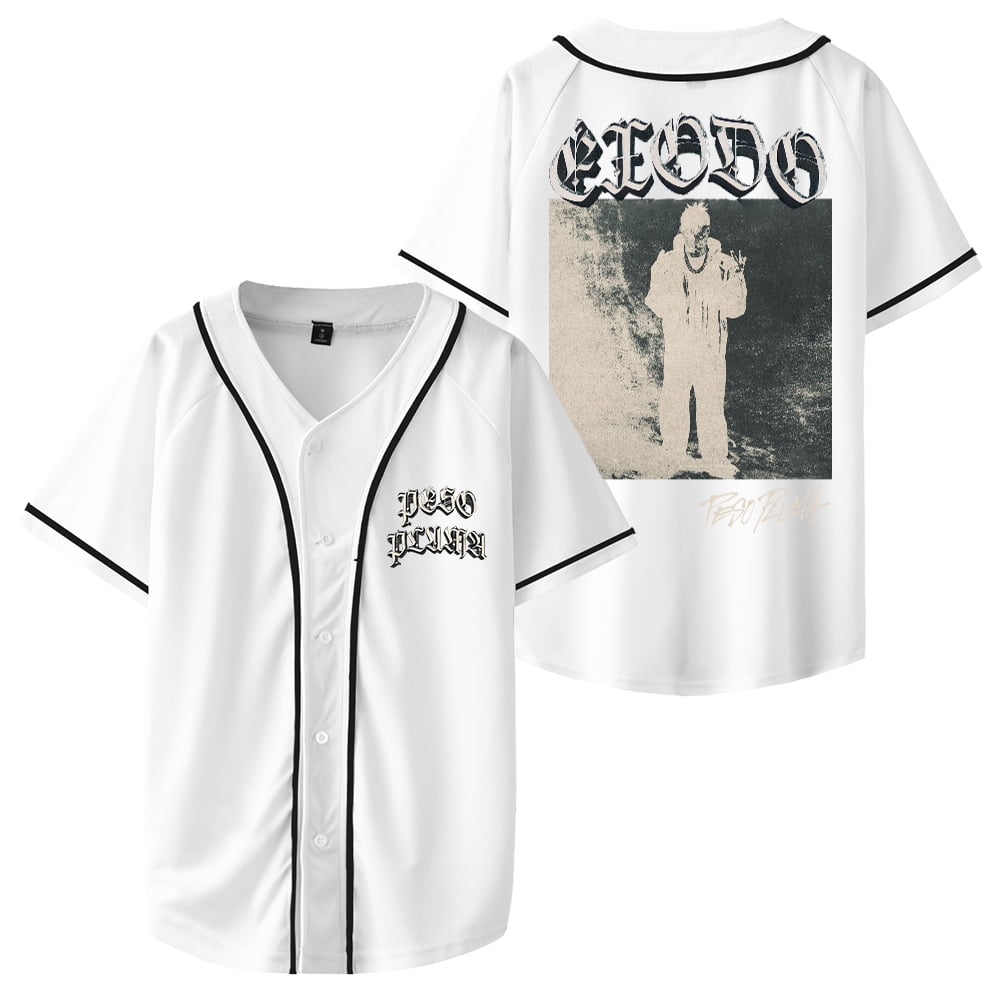 Peso Pluma Merch 2024 Exodo Tour Baseball Jersey Short Sleeve Shirts ...