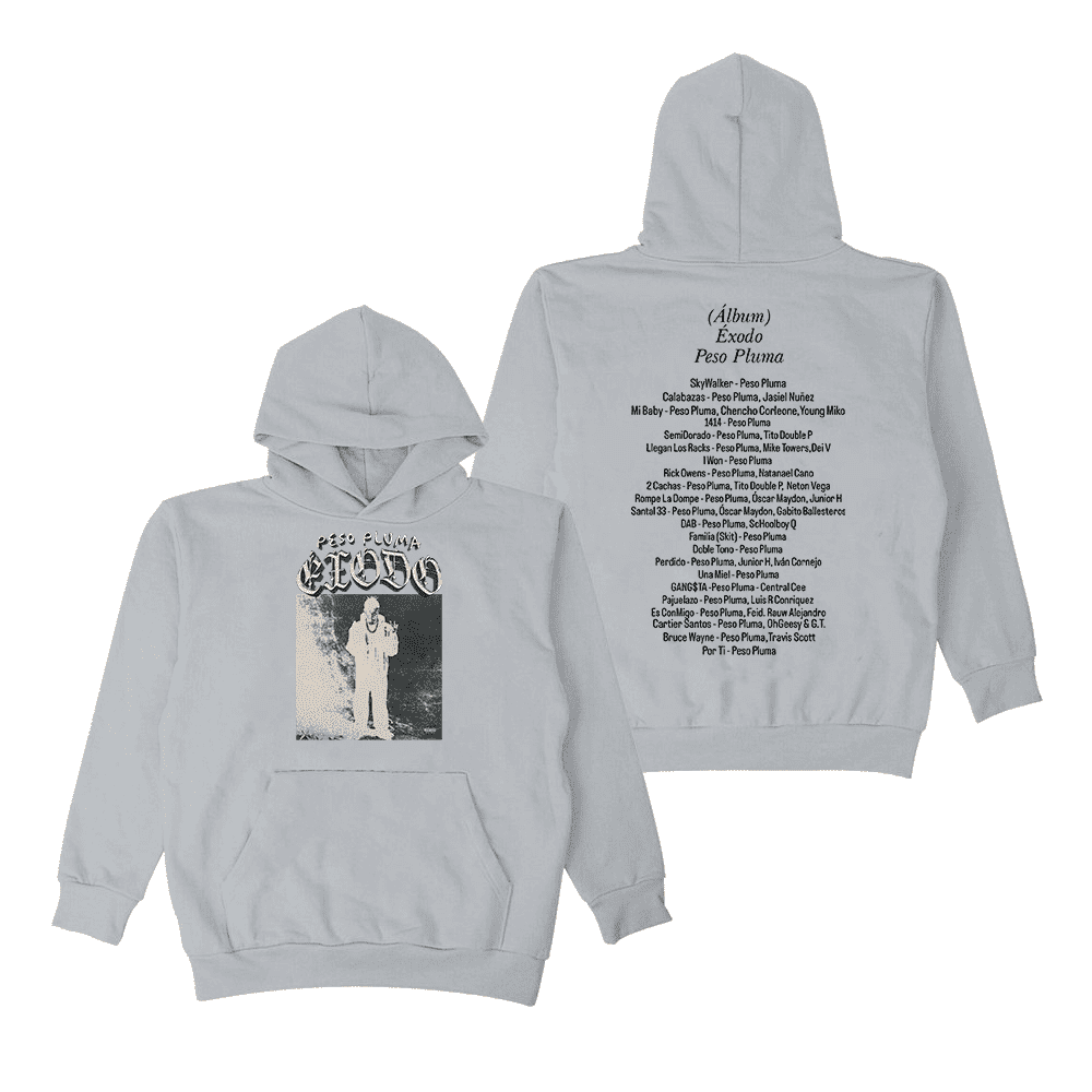 Peso Pluma Merch Hoodie Exodo Album Cover T-Shirt ÉXODO Tracklist ...