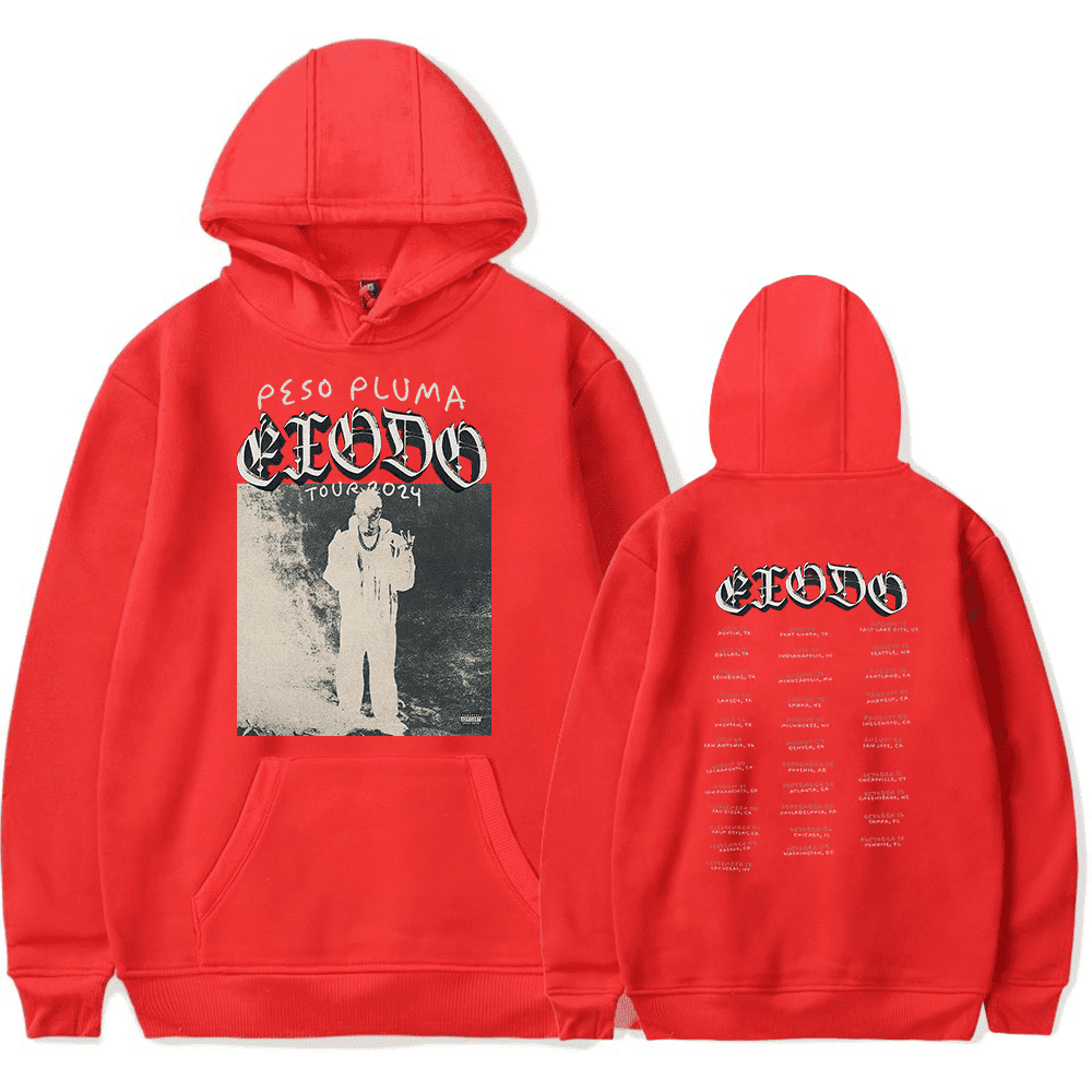 Peso Pluma Merch Hoodie ÉXODO Tour 2024 Hoodies For Fans Mens Women ...