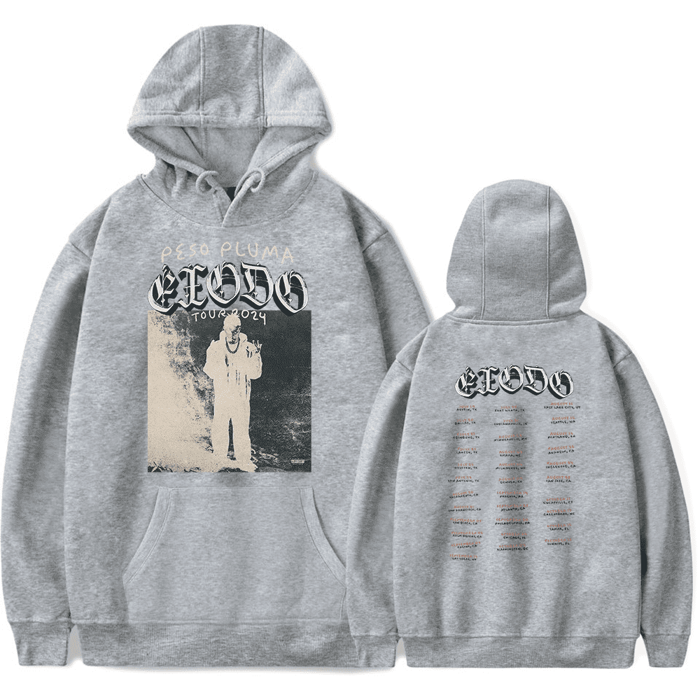 Peso Pluma Merch Hoodie ÉXODO Tour 2024 Hoodies For Fans Mens Women ...