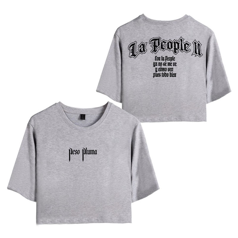 Peso Pluma Merch La People II T-Shirt For Women&Girls Midriff Short ...