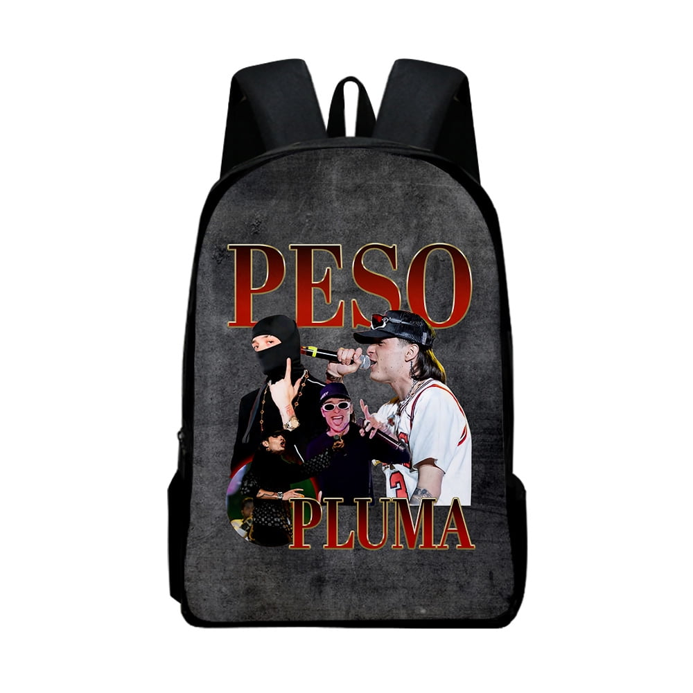 Peso Pluma Rapper Double Shoulder Bag Cosplay Travel Bag Unisex Zipper ...