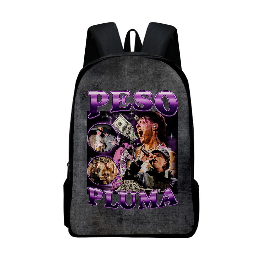 Peso Pluma Rapper Double Shoulder Bag Cosplay Travel Bag Unisex Zipper ...