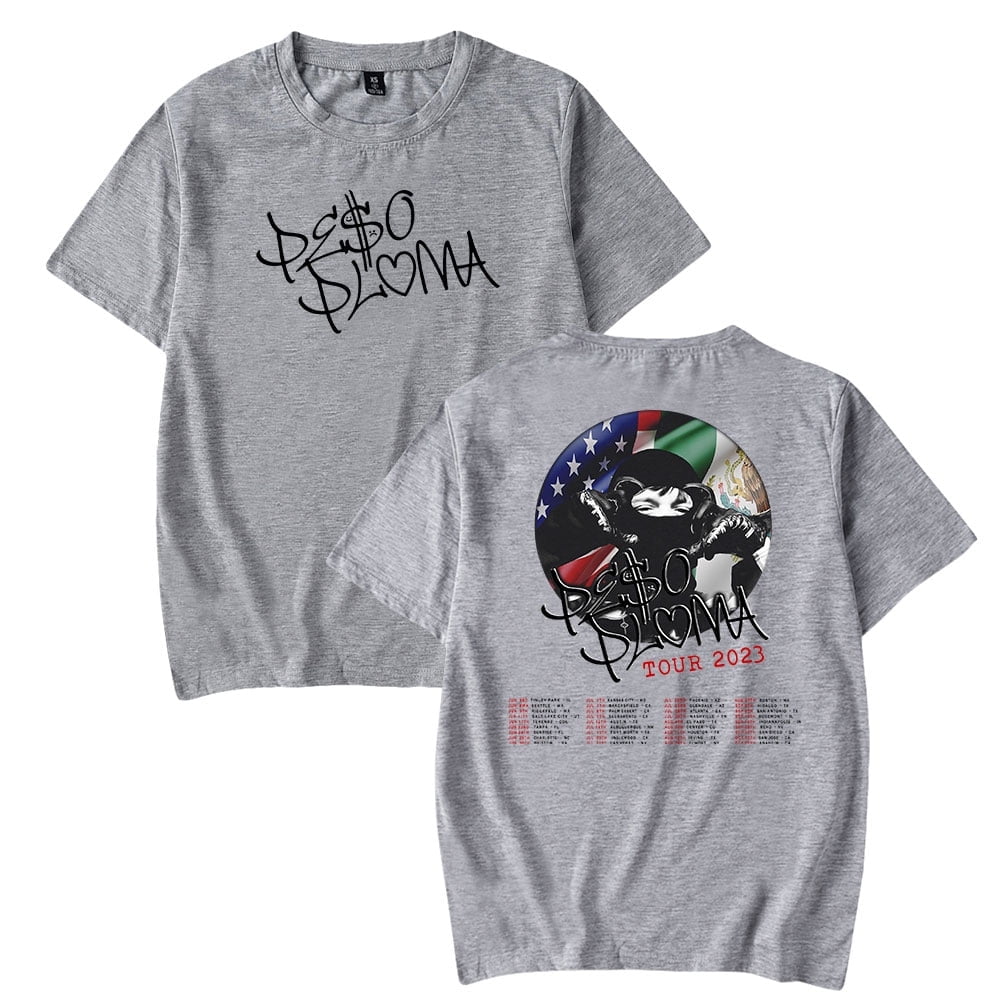 Peso Pluma Rapper HipHop Merch 2023 Tour T-shirt Women Men Summer ...