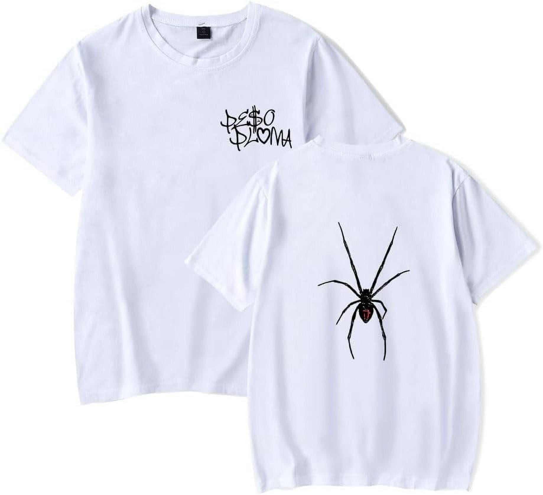 Peso Pluma Shirt Rapper Hiphop Double P Spider T-Shirt Women Men Summer ...