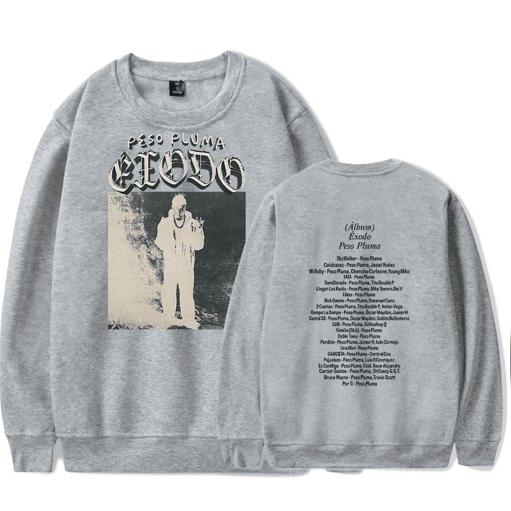 Peso Pluma Sweatshirt Exodo Album Cover ÉXODO Merch Long Sleeve ...