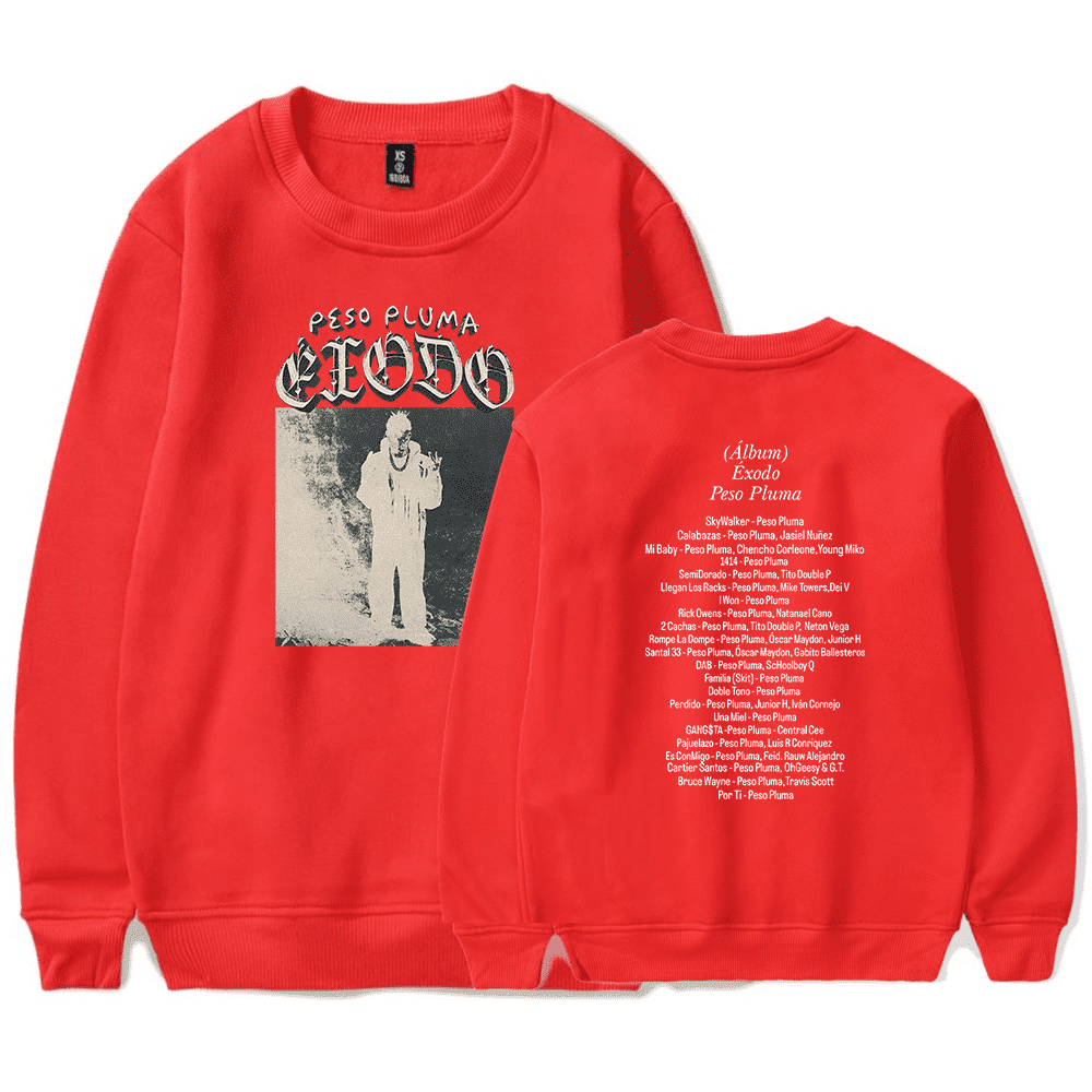 Peso Pluma Sweatshirt Exodo Album Cover ÉXODO Merch Long Sleeve ...