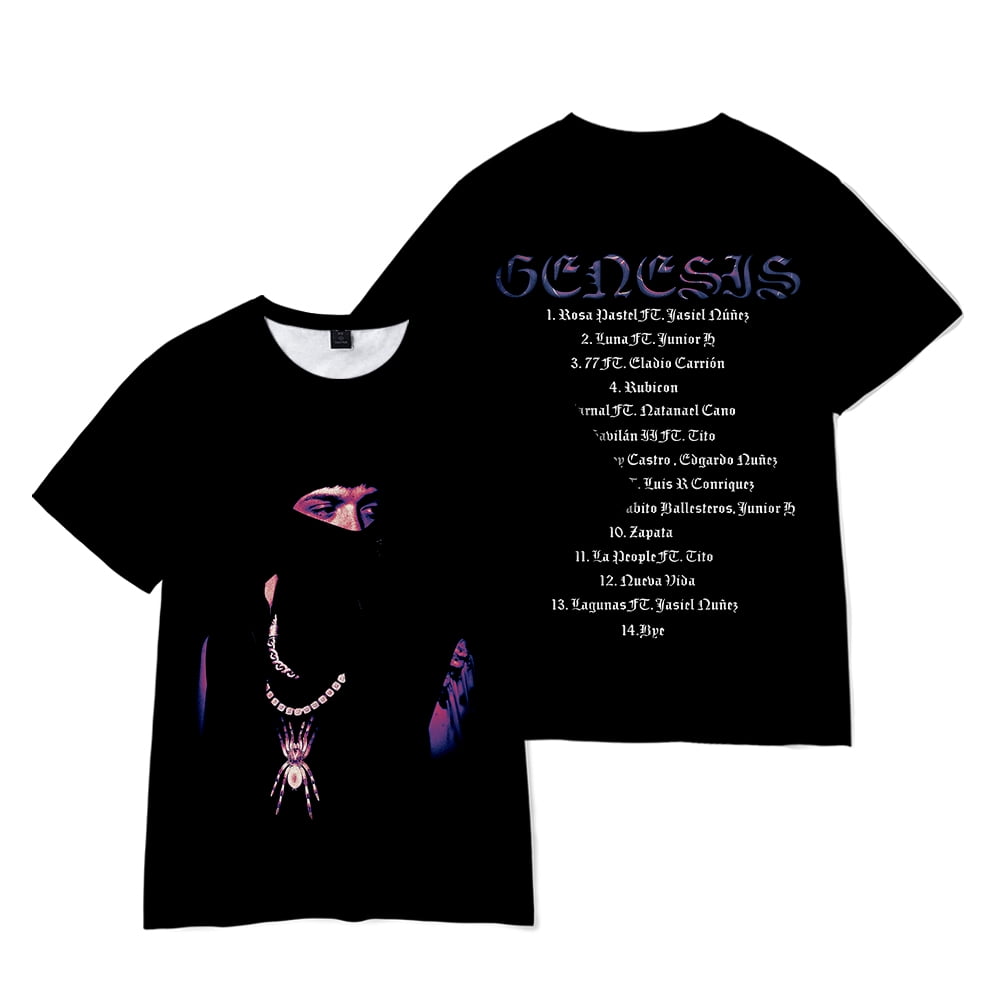 Peso Pluma T-Shirt 2023 New Album Genesis Merch Tee Women Men O-neck ...