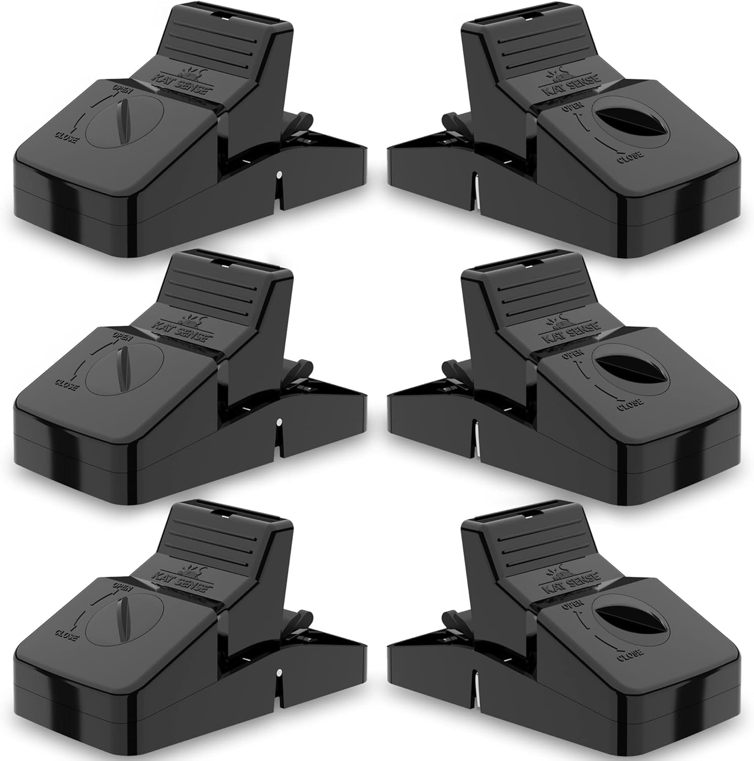 Pest Control Rat Traps, Professional Multi Captsure Set of 6 Large Snap ...