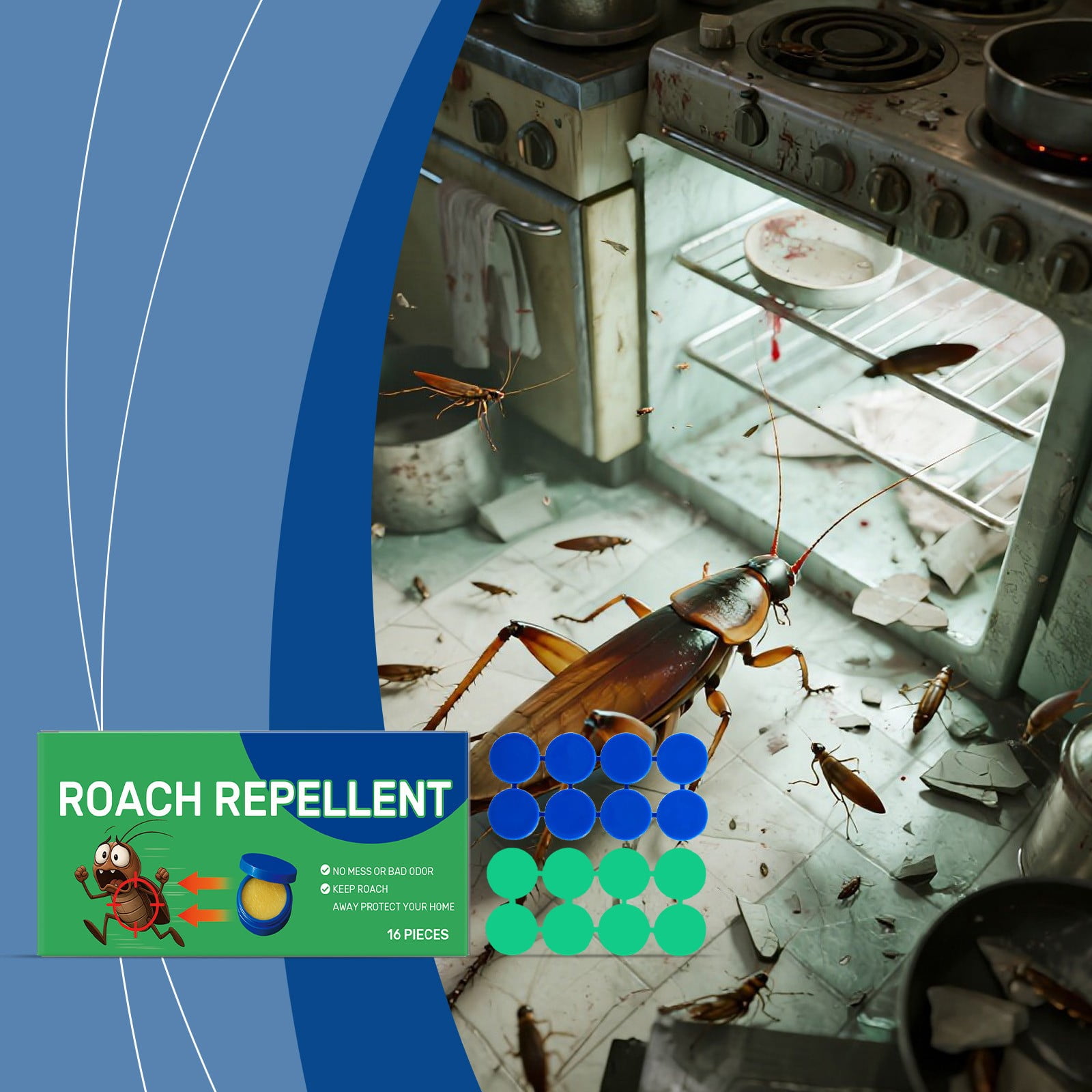 Pest Control Roach Indoor Infestation, Roach Station For Small & Large ...