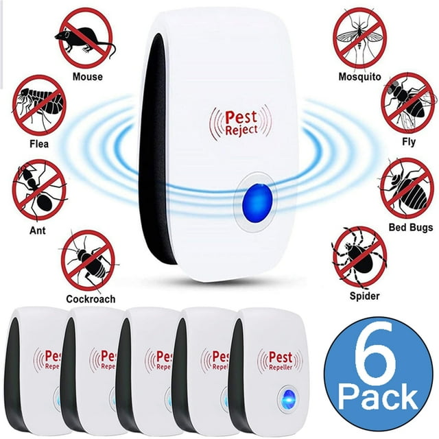 Pest Reject Pest Control Plug InHzyK Ultrasonic Pest Repeller 6 ...