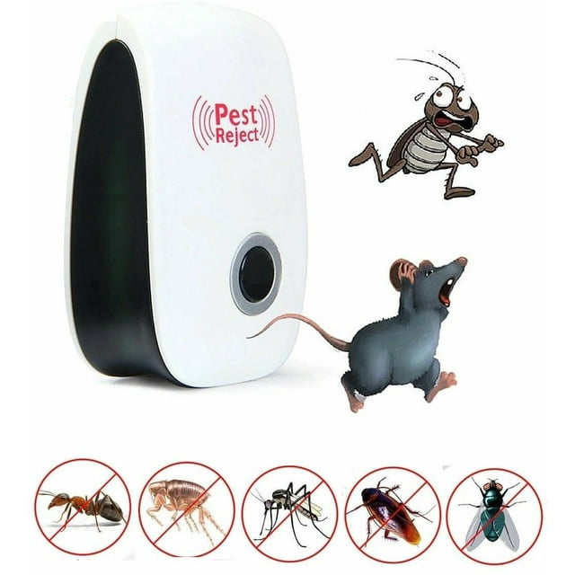 Pest Reject Pro Ultrasonic Repeller Home Bed Bug Mites Spider Defender ...