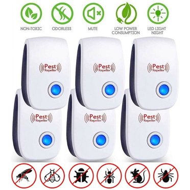 6-Pack Ultrasonic Pest Repeller, Electronic Control for Home, Office ...