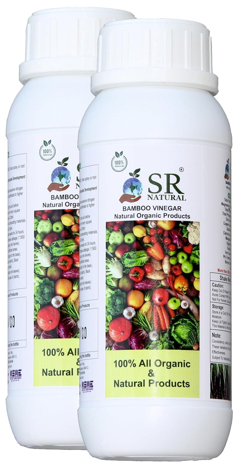Pest control Fertilizer - Bamboo Vinegar, Pack of 2 - 1L/33.8Oz ...