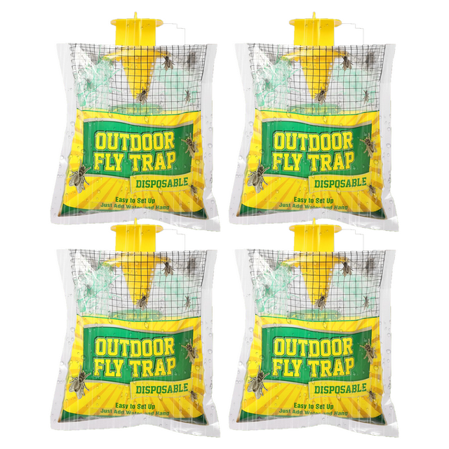 PestOff Fly Traps Outdoor, Fly Catchers Outdoor, Disposable Hanging Fly ...