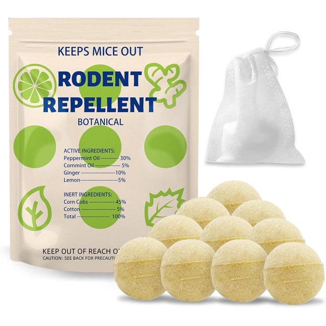 PestOff Mouse Repellent, Indoor Rodent Repellent, Peppermint Oil Mice ...