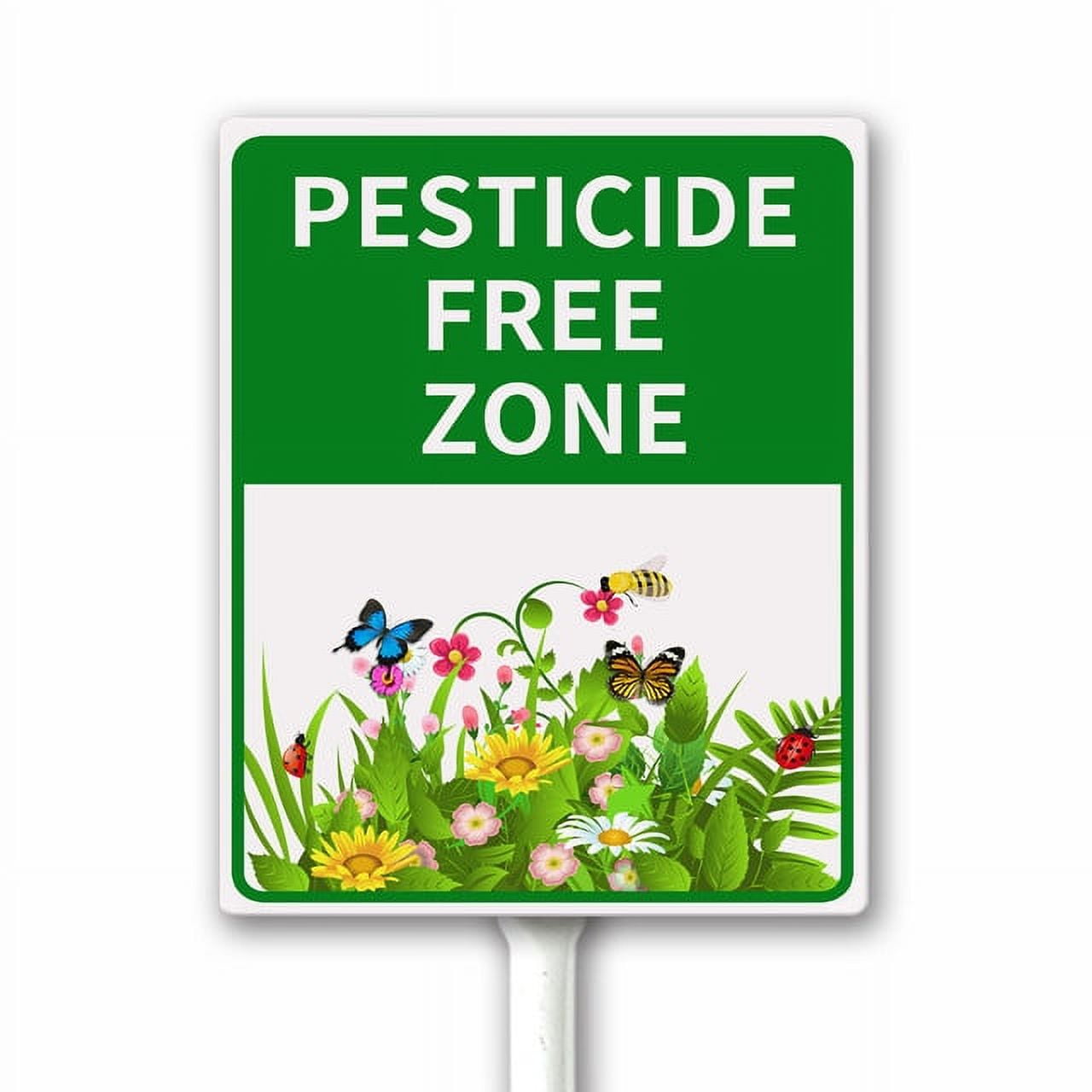 Pesticide Free Zone Yard Sign, No Pesticides Yard Signs, Native Habitat ...