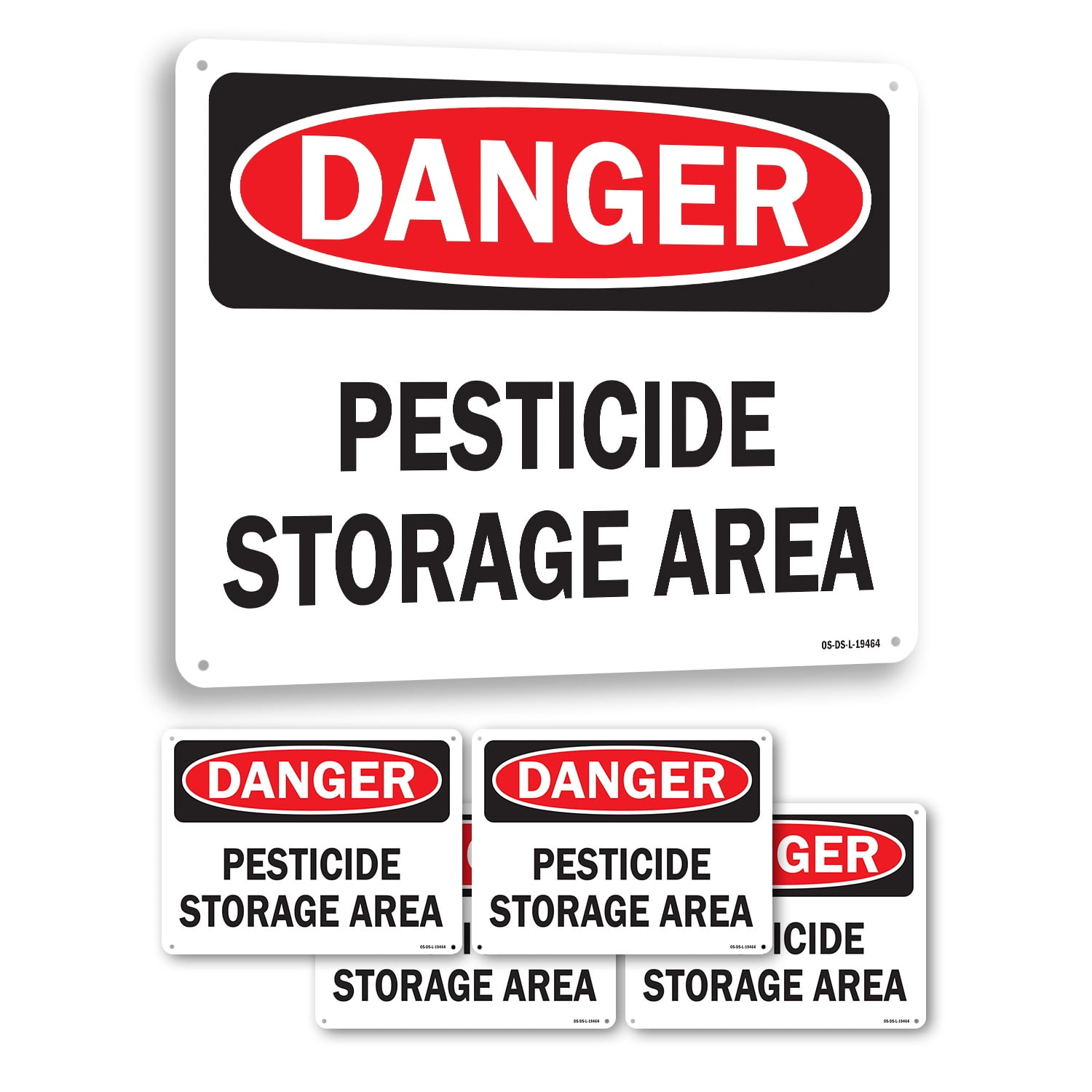 Pesticide Storage Area OSHA Danger Aluminum Sign 18 Inch x 12 Inch - 5 ...