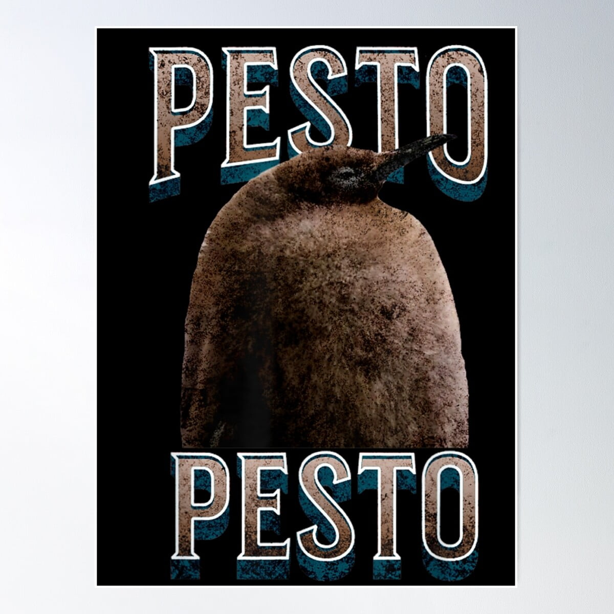Pesto The Penguin Famous Bird Meme Vintage Poster Wall Art, Modern Wall ...