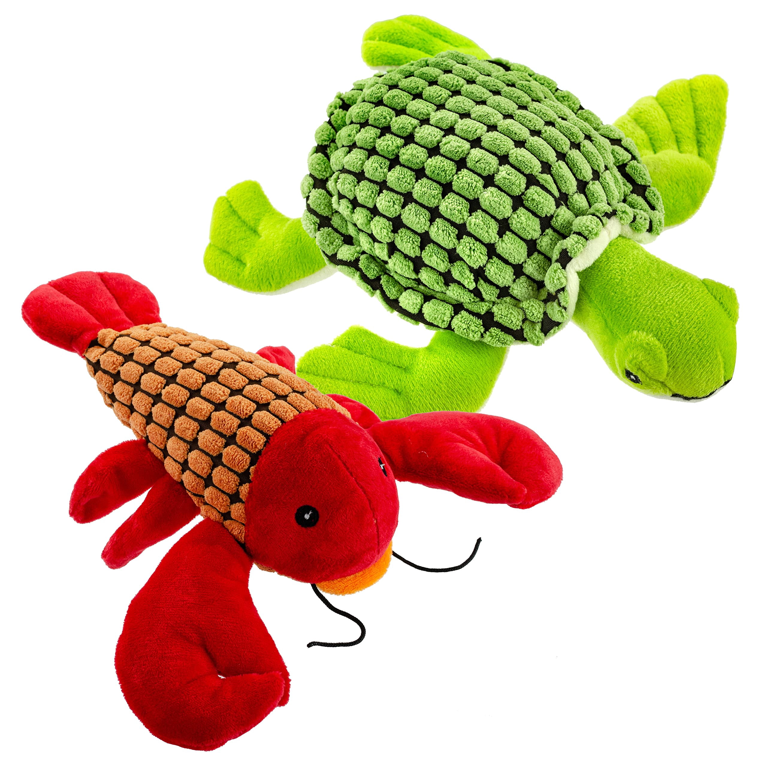 Pet 9 Inch Plush Pet Toy Corduroy Sea Creatures With Squeaker And ...