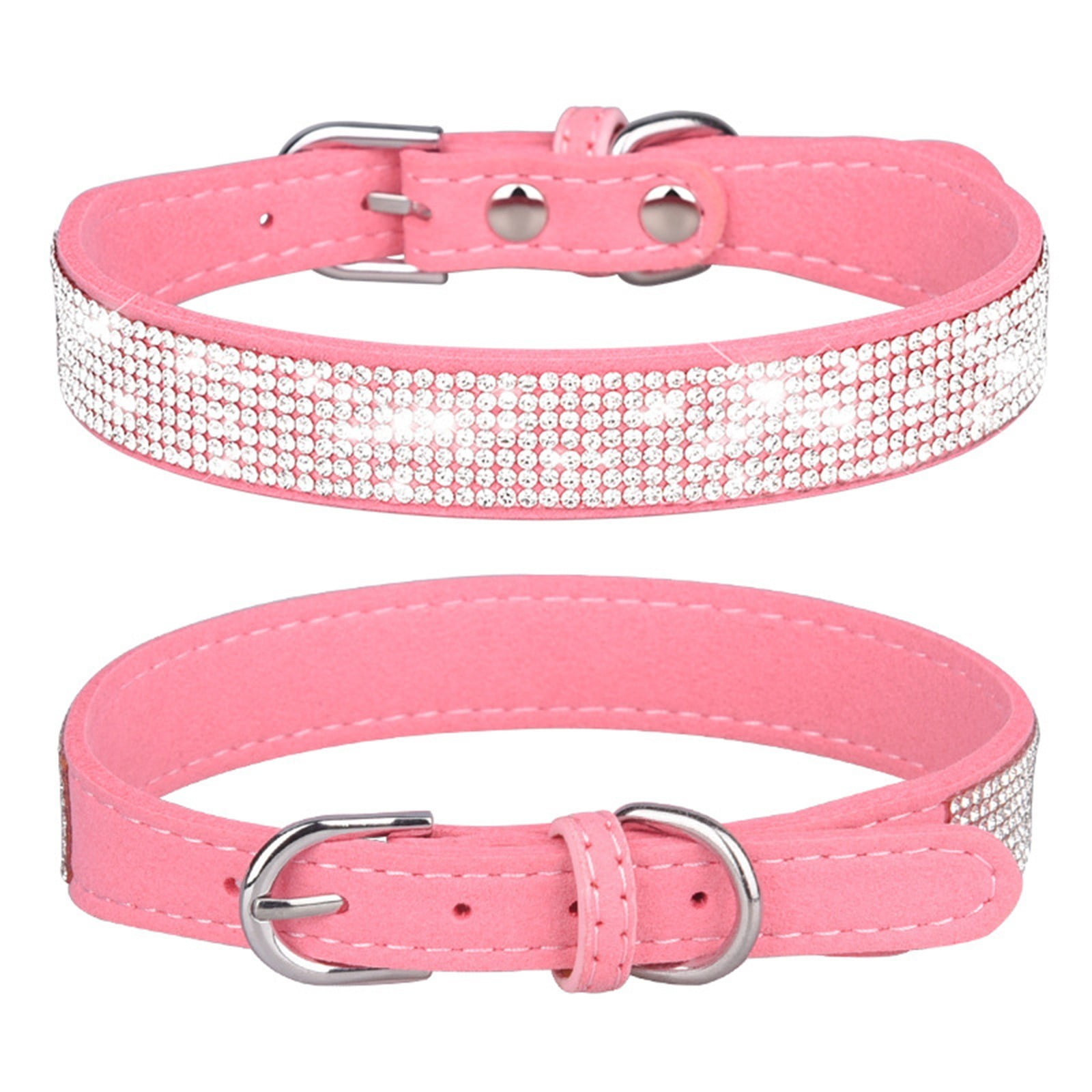 Pet Adjustable Collar Personalized Cute Dazzling Sparkling Soft Collar ...