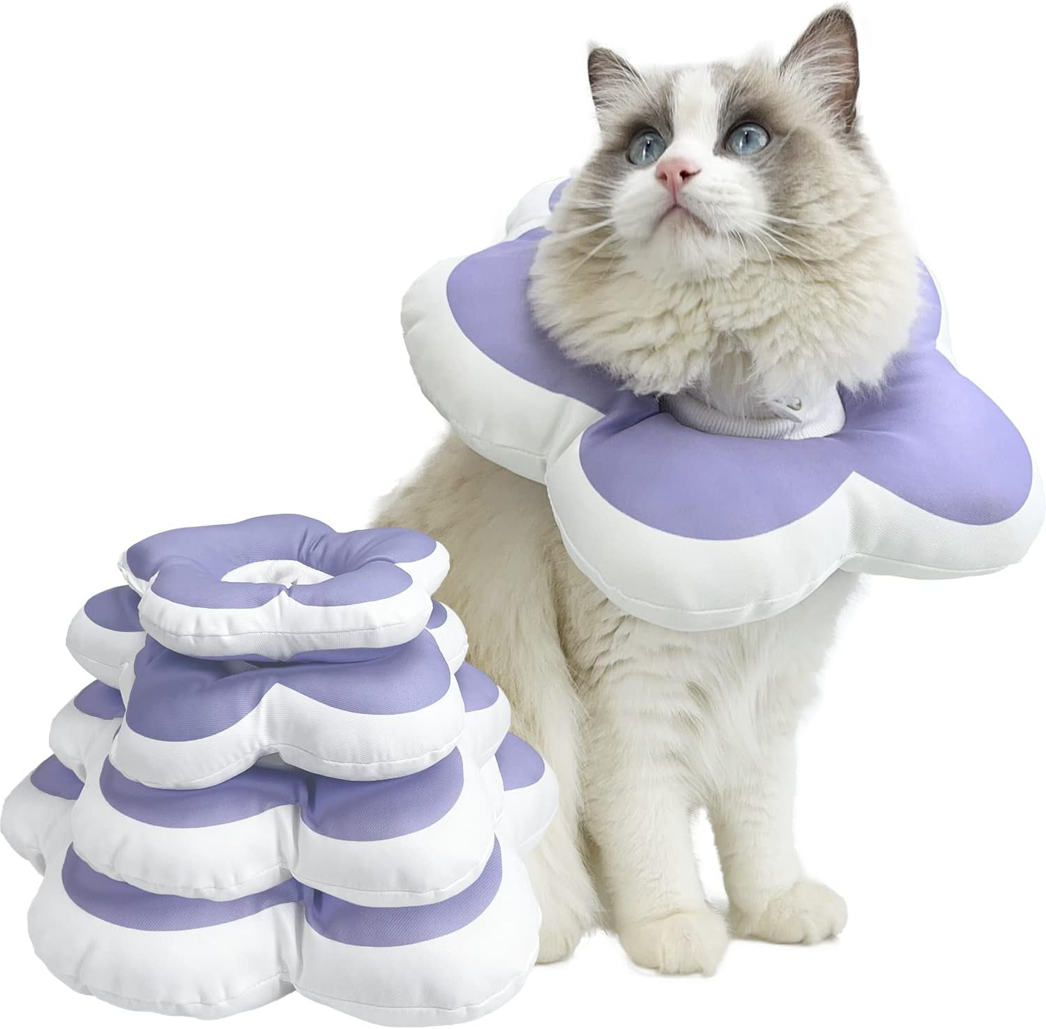 Pet Adjustable Recovery Collar - Recovery Protective Pet Cone Wound ...