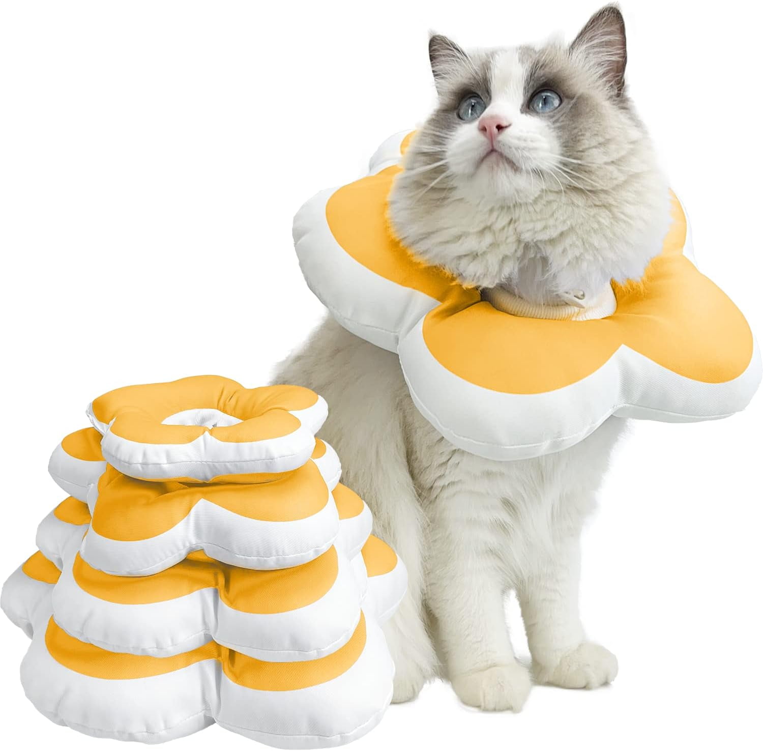 Pet Adjustable Recovery Collar - Recovery Protective Pet Cone Wound ...