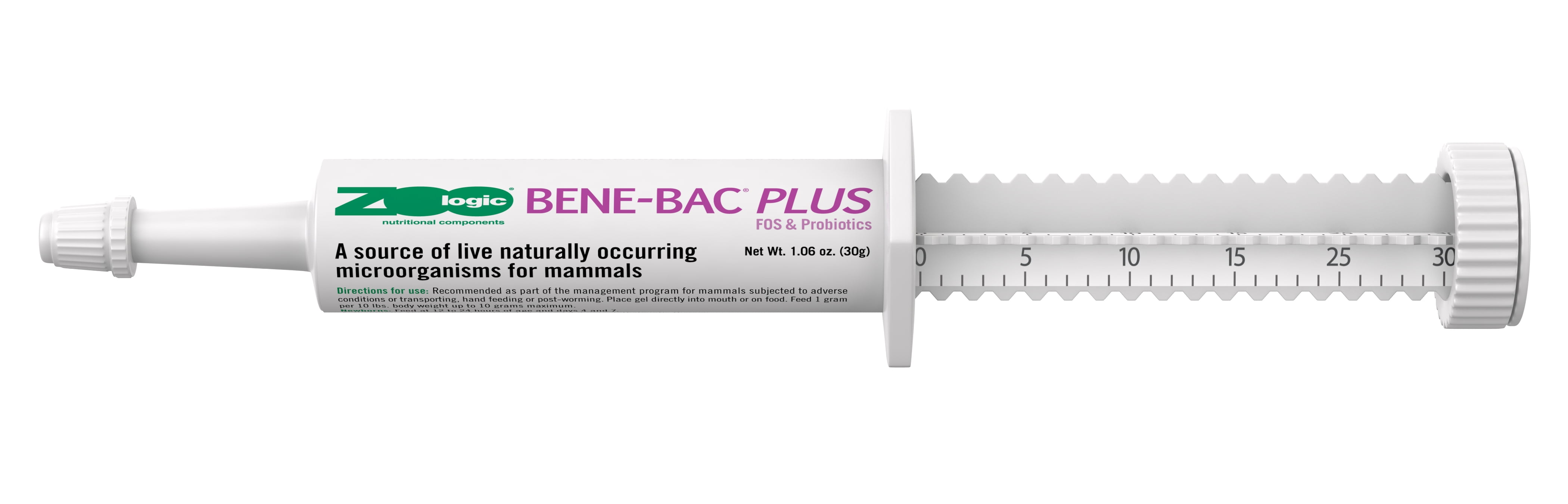 Pet-Ag Bene-Bac Plus Mammal Gel Supplement 30g with Probiotics FOS for ...
