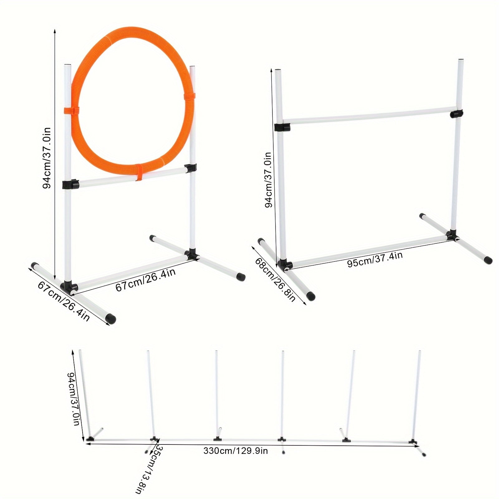 Pet Agility Training Equipment Adjustable Bar Outdoor Games Dog Play ...