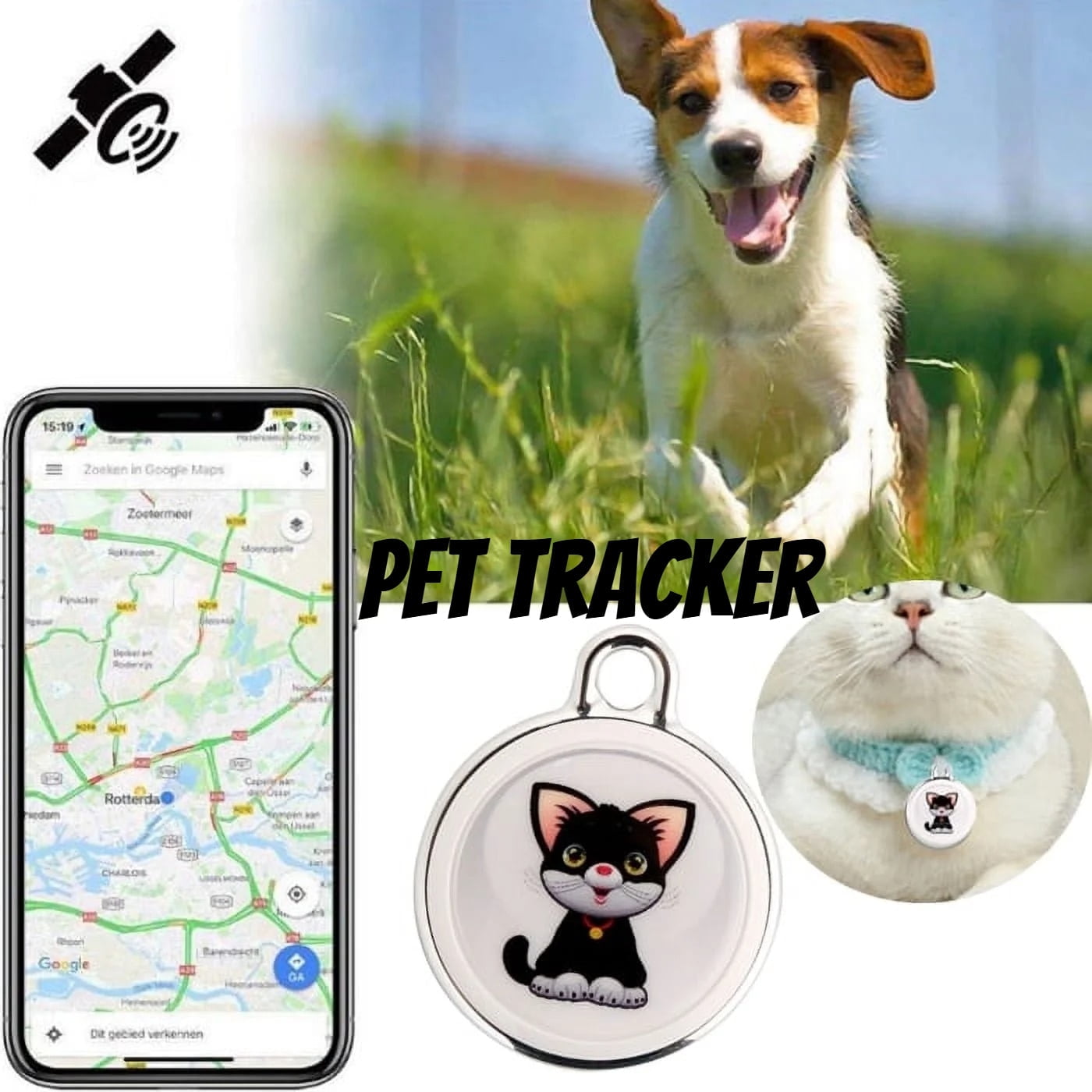 Pet Anti Lost Locator, Wireless Anti Lost Device for Dogs and Cats ...