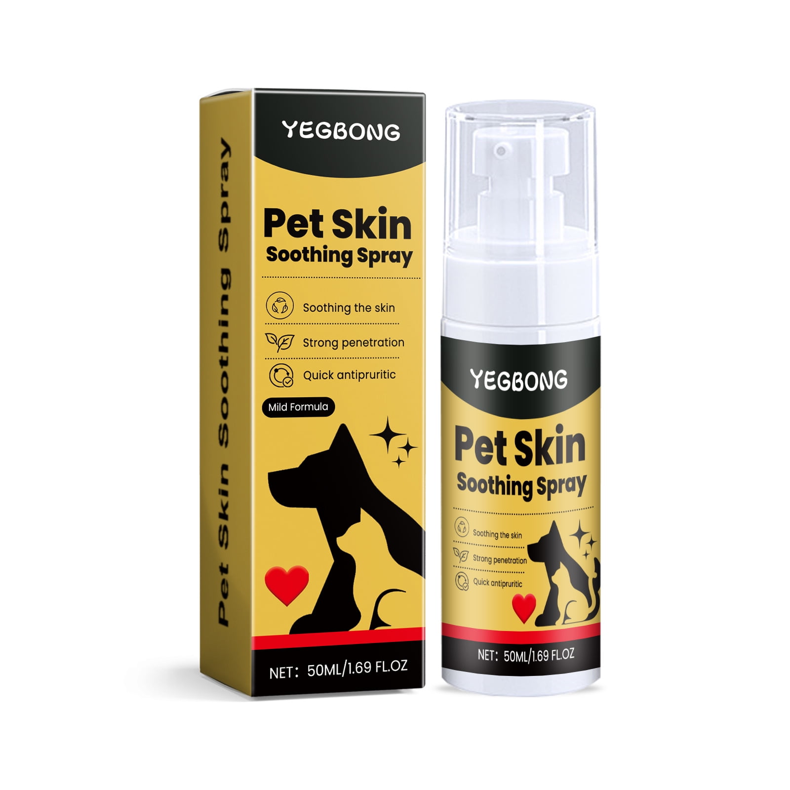 Pet Antimicrobial Spray 50ml for Dog and Cat Skin Care and Repair ...