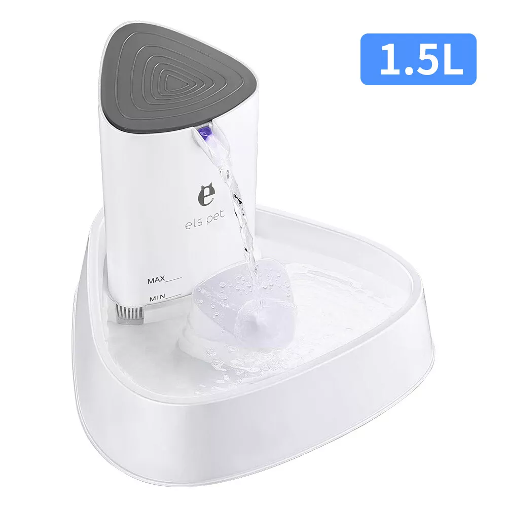 Pet Artist 1.5L/3L Cat Water Fountain Pet Dog LED Drinking Water Bowl ...