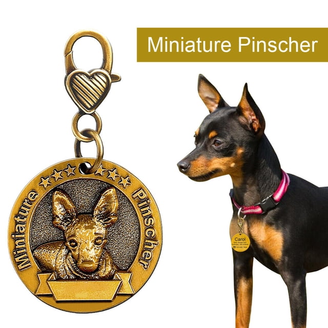Pet Artist 3D Gold Personalized Dog Tags with Breeds Customized Name ID ...