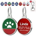 Pet Artist 8 Patterns Personalized Dog Tag Engraved Pet Puppy Cat ID ...