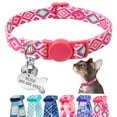 Pet Artist Cat Breakaway Collar with Name Tag Personalized Anti-lost ...