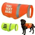 Pet Artist Custom Print Reflective Dog Safety Vest with Name ...