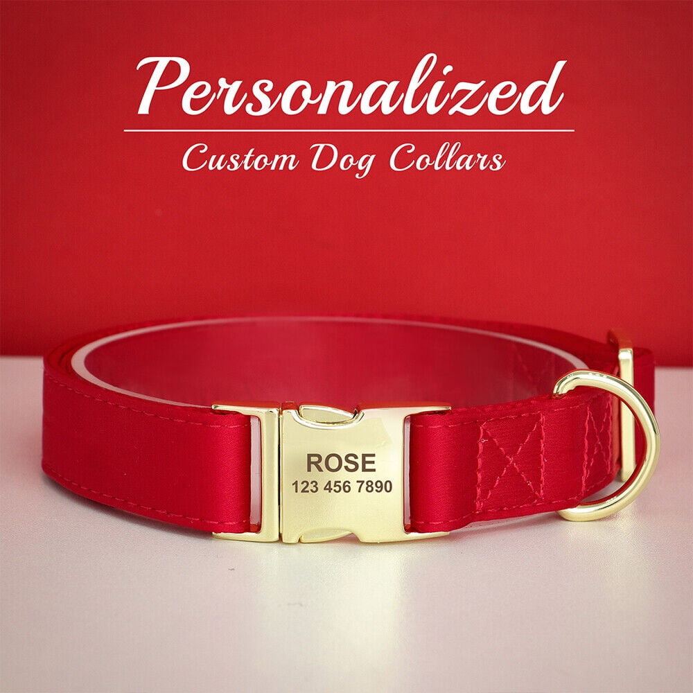 Pet Artist Customized Dog Collar Personalized Pet Puppy ID Name Number ...