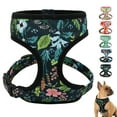 Pet Artist Cute Floral Dog Harness Soft Breathable Mesh Walking Vest ...